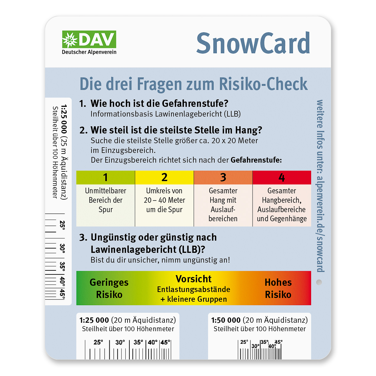 DAV-Shop - Artikeldetails - DAV Snow Card
